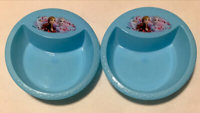 Lot Of 2, Disney Frozen Bowls, Anna, Elsa, 12.7 fl oz, Blue, NEW | eBay