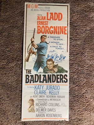 BADLANDERS 1958 INSERT 14X36 MOVIE POSTER ALAN LADD | eBay