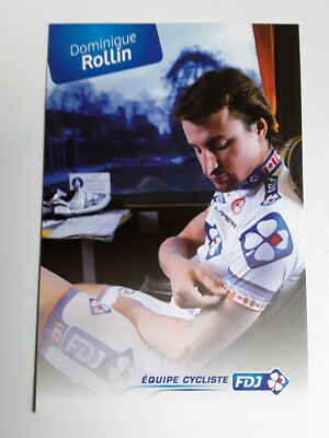 CYCLISME Carte cycliste DOMINIQUE ROLLIN Équipe LA FRANÇAISE DES JEUX ...