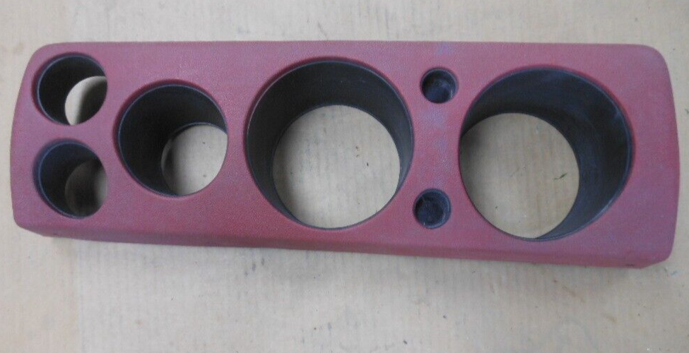 1968-69 AMC AMX JAVELIN RED DASH SPEEDOMETER GAUGE OVERLAY BEZEL TRIM ...