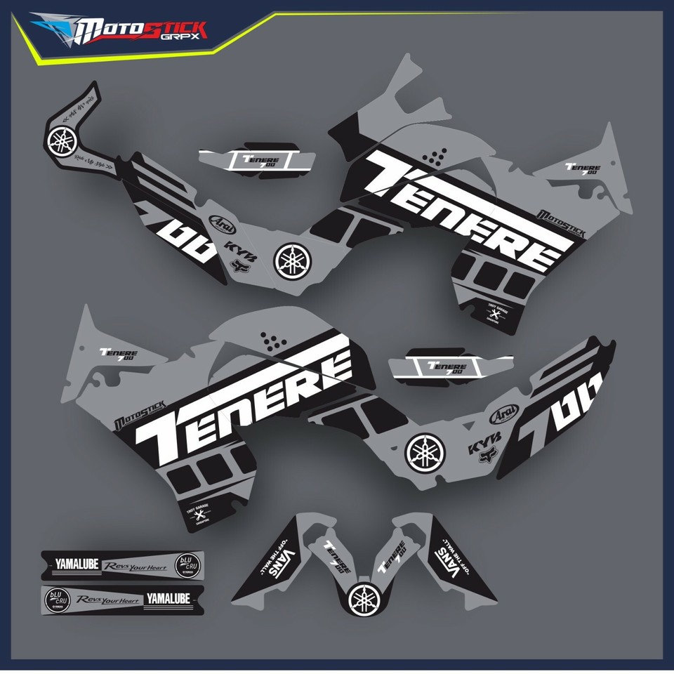 YAMAHA TENERE 700 Graphic Decal kit -2018 2019 2020 2021 2022 2023 | eBay