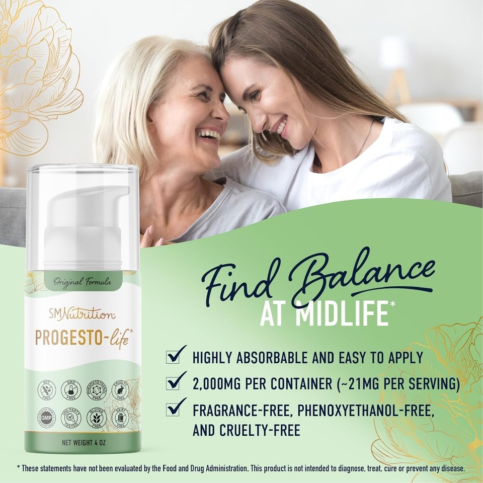 Progesterone Cream for Women 2000mg USP Micronized Progesterone for ...