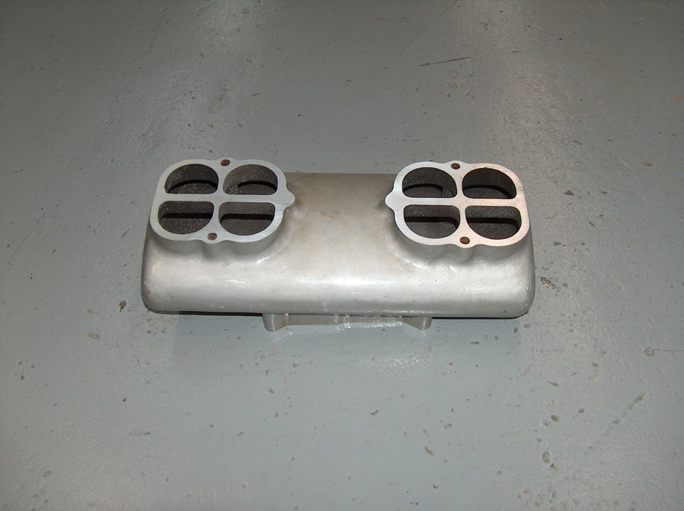 Weiand 1x4 Single SB Chevy Tunnel Ram Intake Manifold Plenum Top 1932 ...