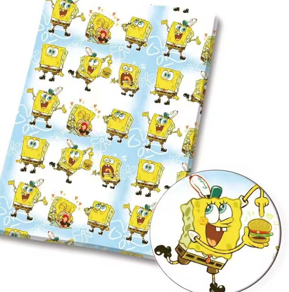 Spongebob Squarepants character children polyCotton Fabric Half Yard ...