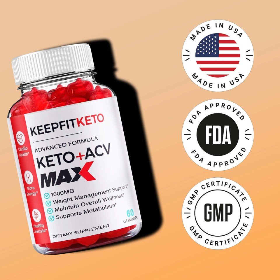 (1 Pack) Keep Fit Keto MAX ACV Gummies, KeepFit Weight Loss and Energy ...