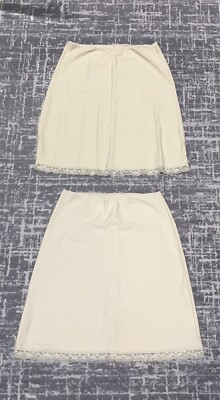 Brand New 2 Underneath Skirts Size Medium In Cream 20” Length | eBay UK