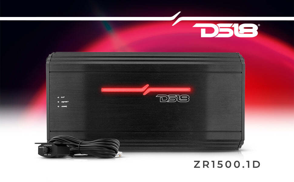 DS18 ZR1500.1D 4500 Watt Monoblock Class-D Pro Car Audio Subwoofer ...
