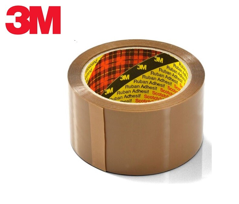 Scotch 3M 371 Heavy Duty Clear Buff Parcel / Packing Tape Rolls - 48mm ...