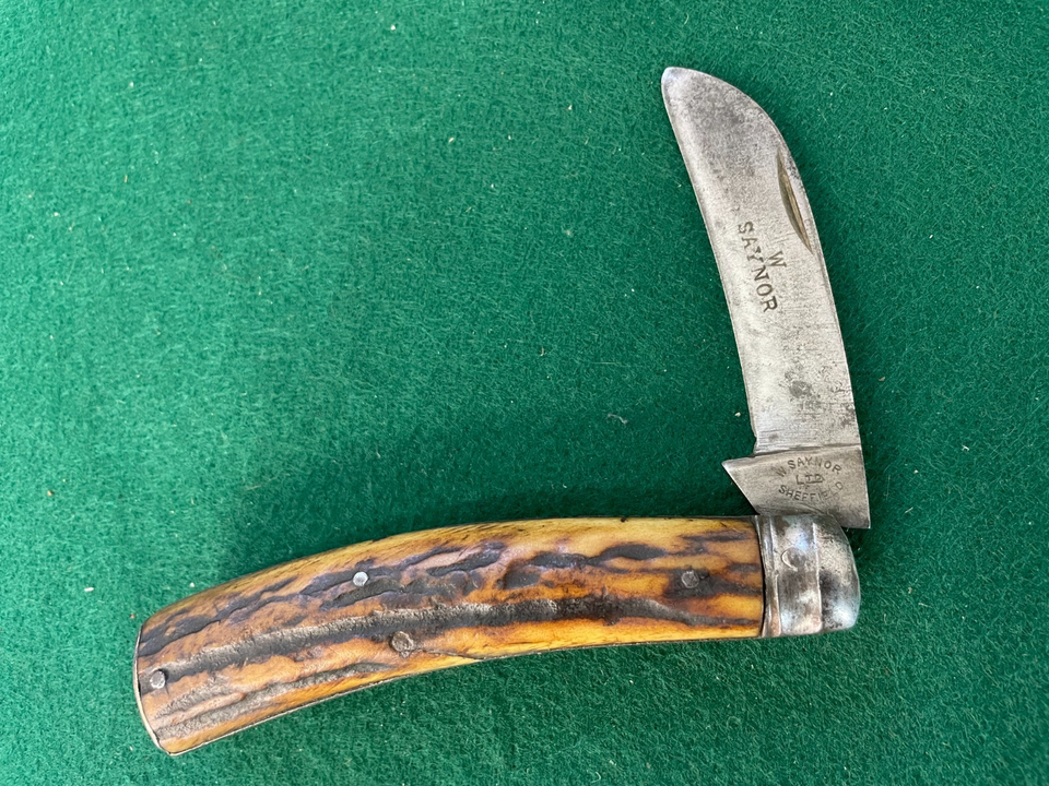 Antique W SAYNOR Ltd Sheffield Pruning Pocket Knife 1861-1890 Hawkbill ...