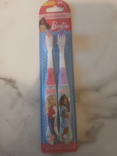 Toothbrush set Barbie Child soft 2 Pack Brush Buddies 854528007993| eBay