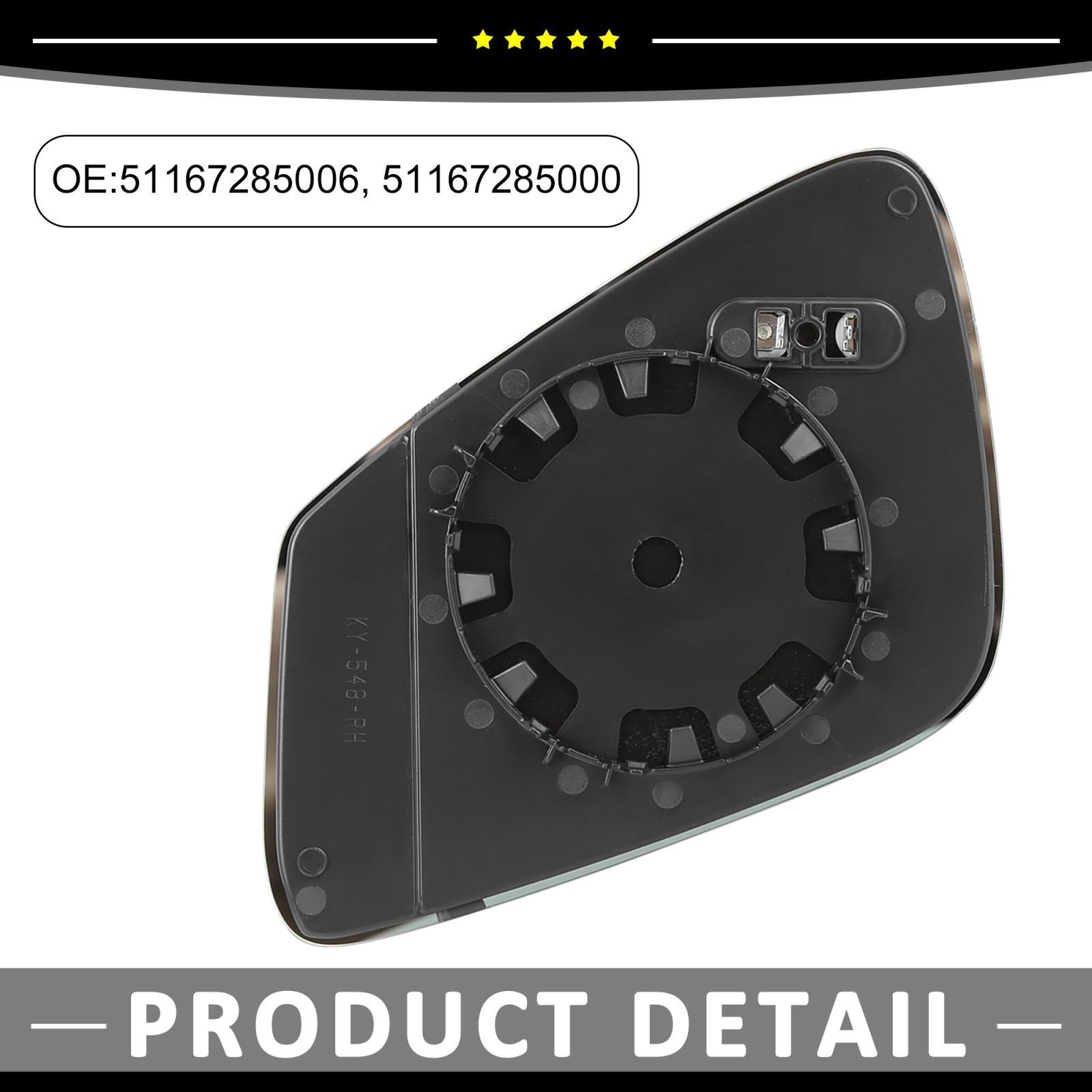 Fit for BMW 320i Mirror Glass Heated with Backing Plate 51167285006 ...