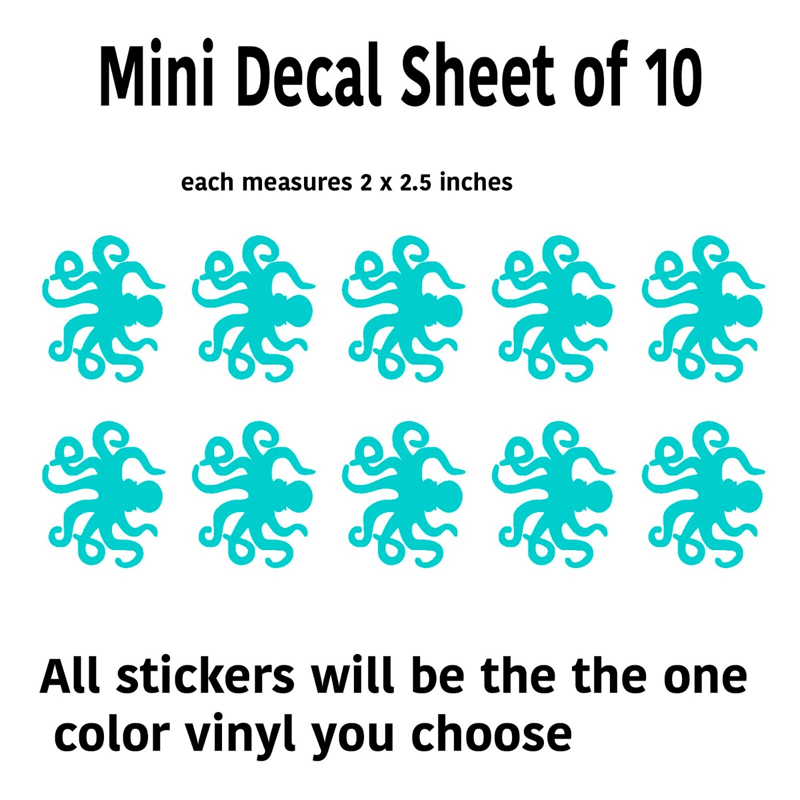 Octopus decal vinyl sticker walls windows car bumper sticker coastal ...