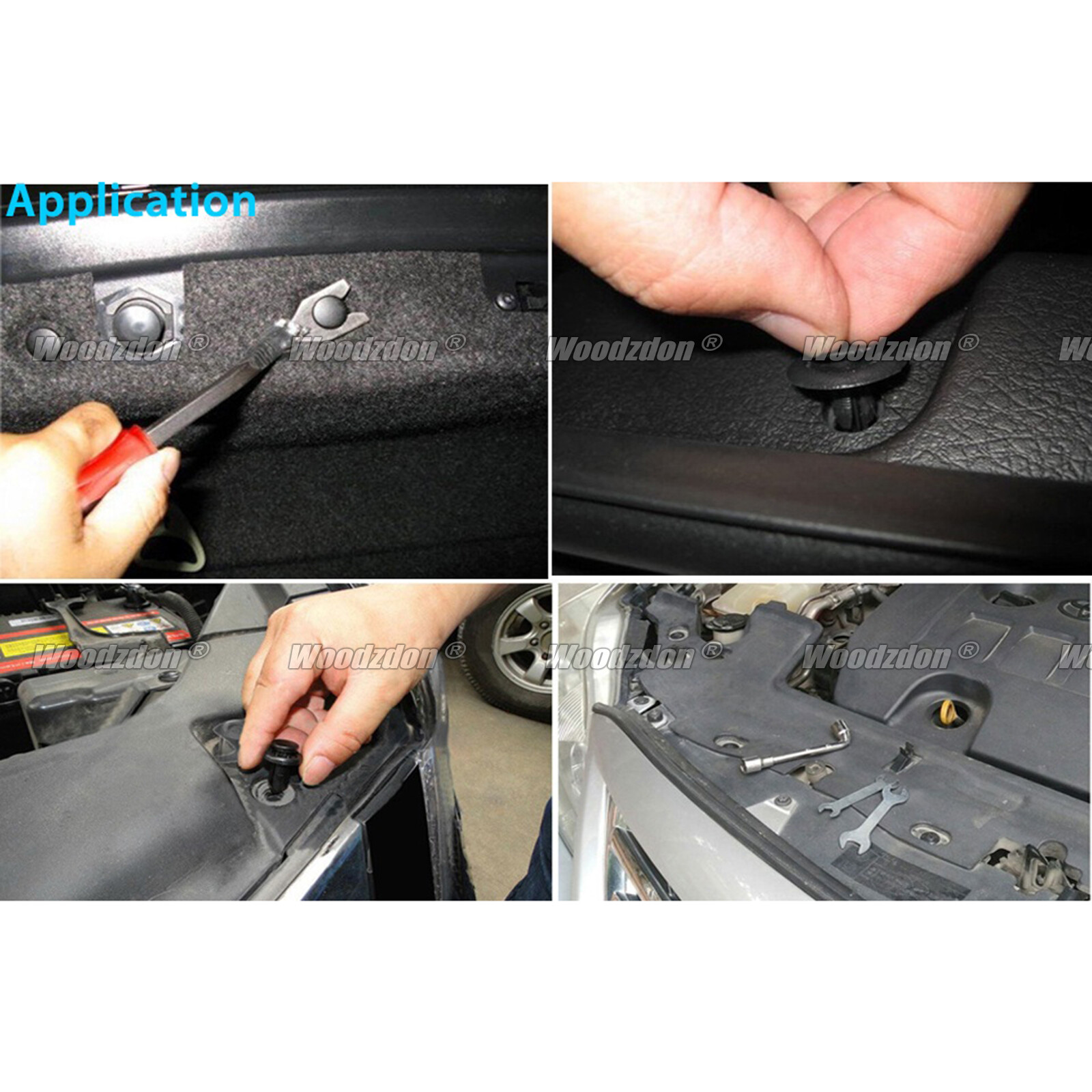 240 Clips For Ford Headliner Bumper Fascia Rocker Push Retainer ...