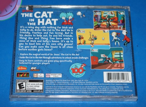 New Sealed PS1 Sony PLAYSTATION Game Dr. Seuss THE CAT IN THE HAT PsONE ...