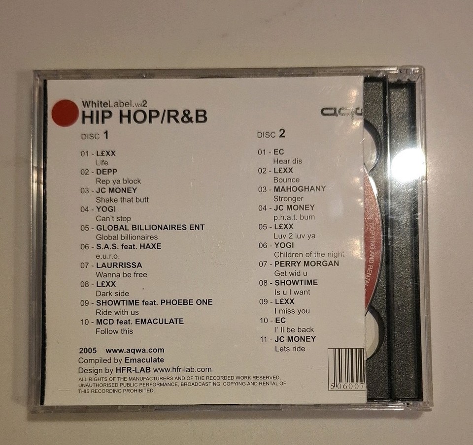 Various - White Label Vol 2 Hip Hop / R&B (2xCD, Comp) Limited Edition ...