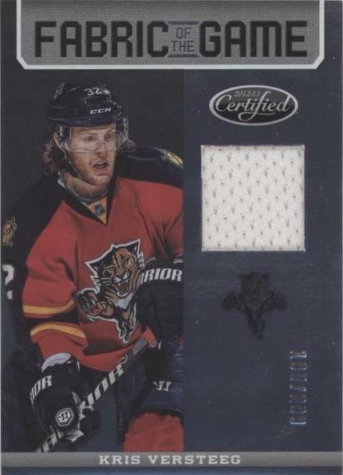 2012-13 Panini Certified - Fabric of the Game Kris Versteeg #FOG-KV ...