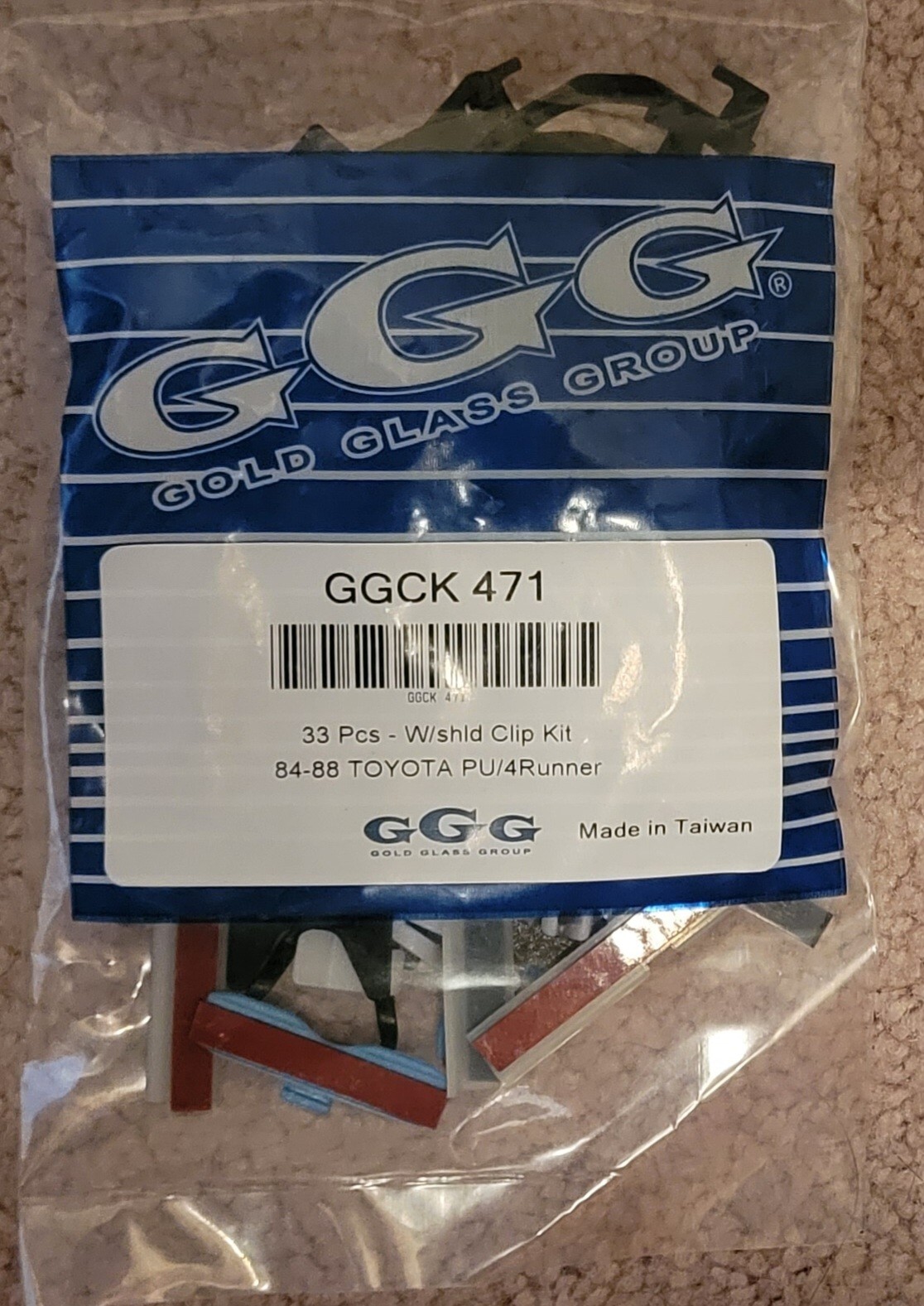 Gold Glass Group GGCK 471 - 33 Pcs Windshield Clip Kit Toyota | eBay