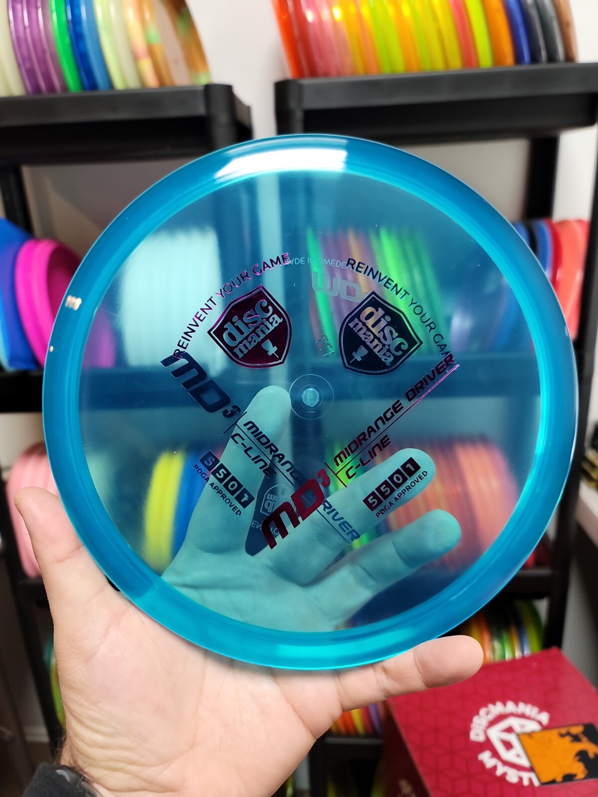 Discmania C Line MD3 X Out 177g Blue Disc Golf Midrange Missprint | eBay