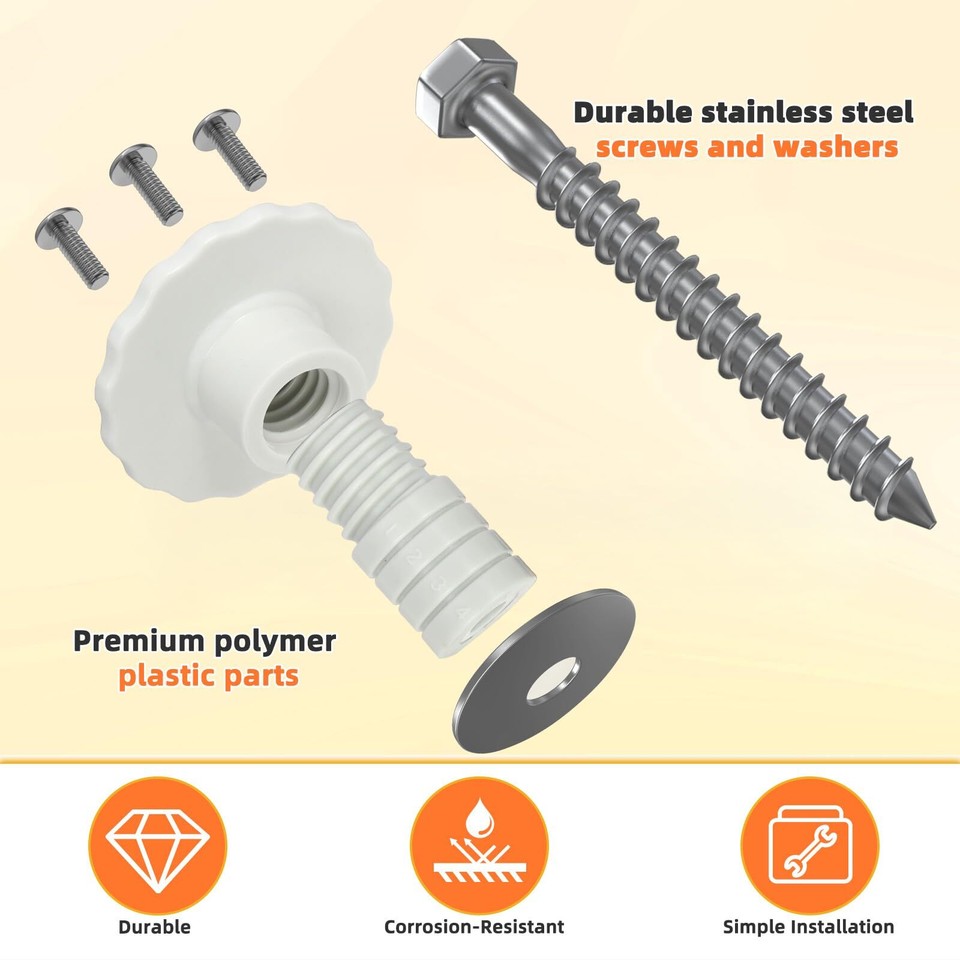 Grab Bar Mounting Kit, Grab Bar Anchors for Installing Grab Bar to ...