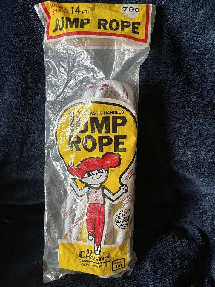 Vintage Chemtoy Cicero Illinois Jump Rope 14’ Double Length. Dated 1976 ...