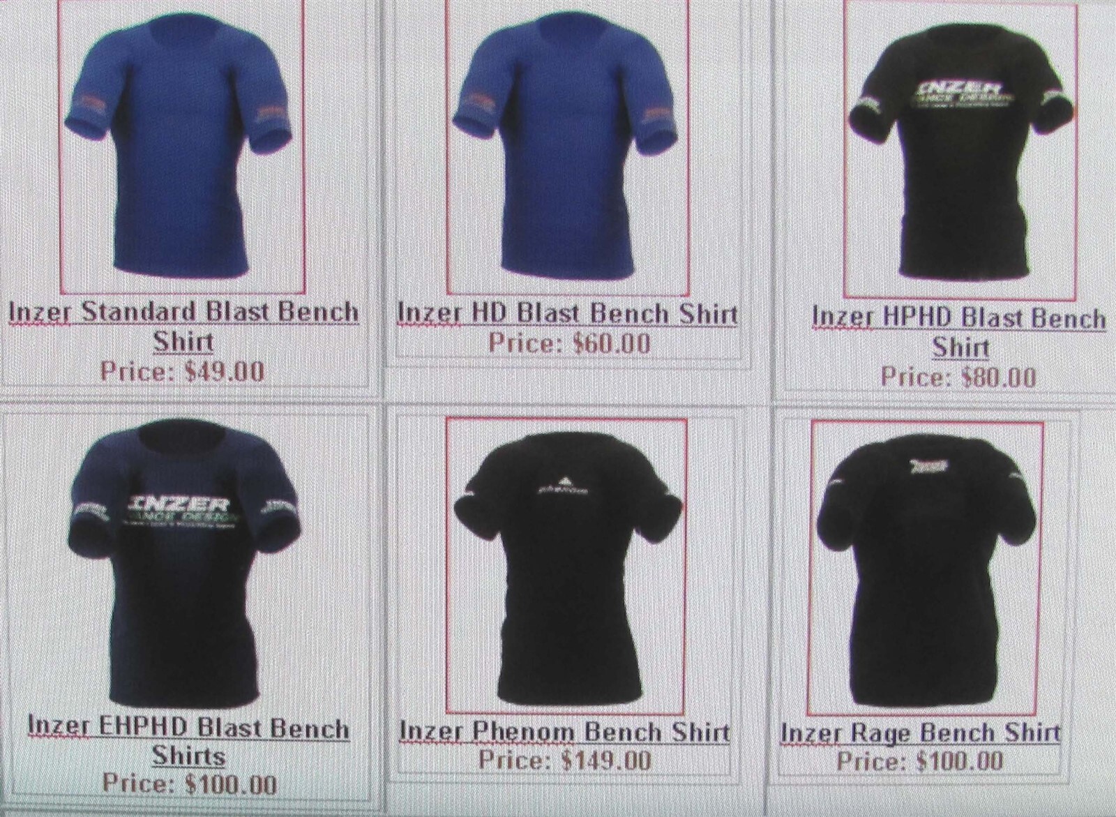 Inzer EHPHD Bench Shirt Size 46 Royal Blue w/Yellow Trim (LN ...