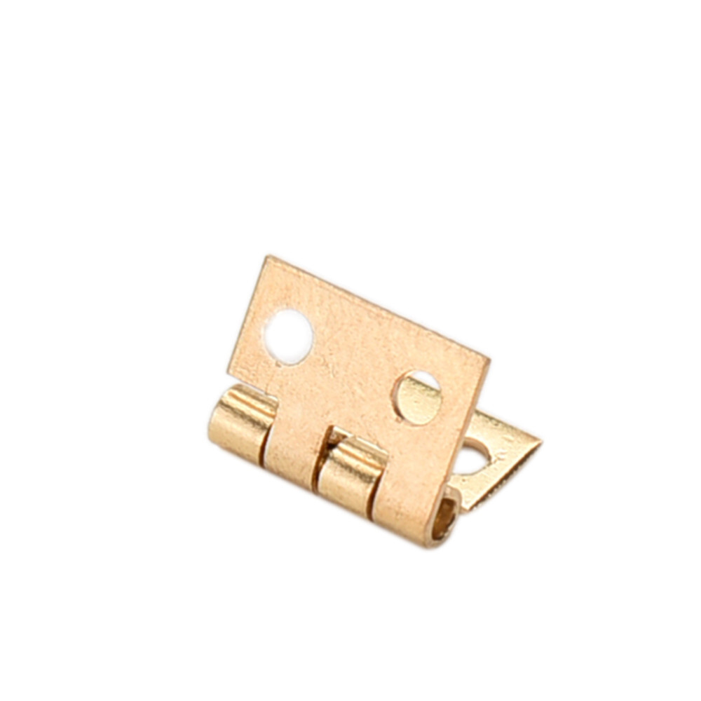 20pcs Mini Brass Hinge For Small Craft Door Box Accessories Gold 8 X ...