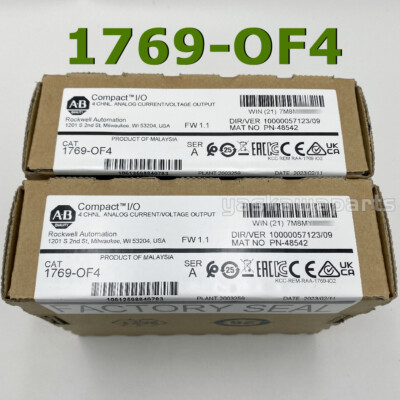 AB 1769-OF4 4Pt CompactLogix Analog Output Module 2023 New Factory ...