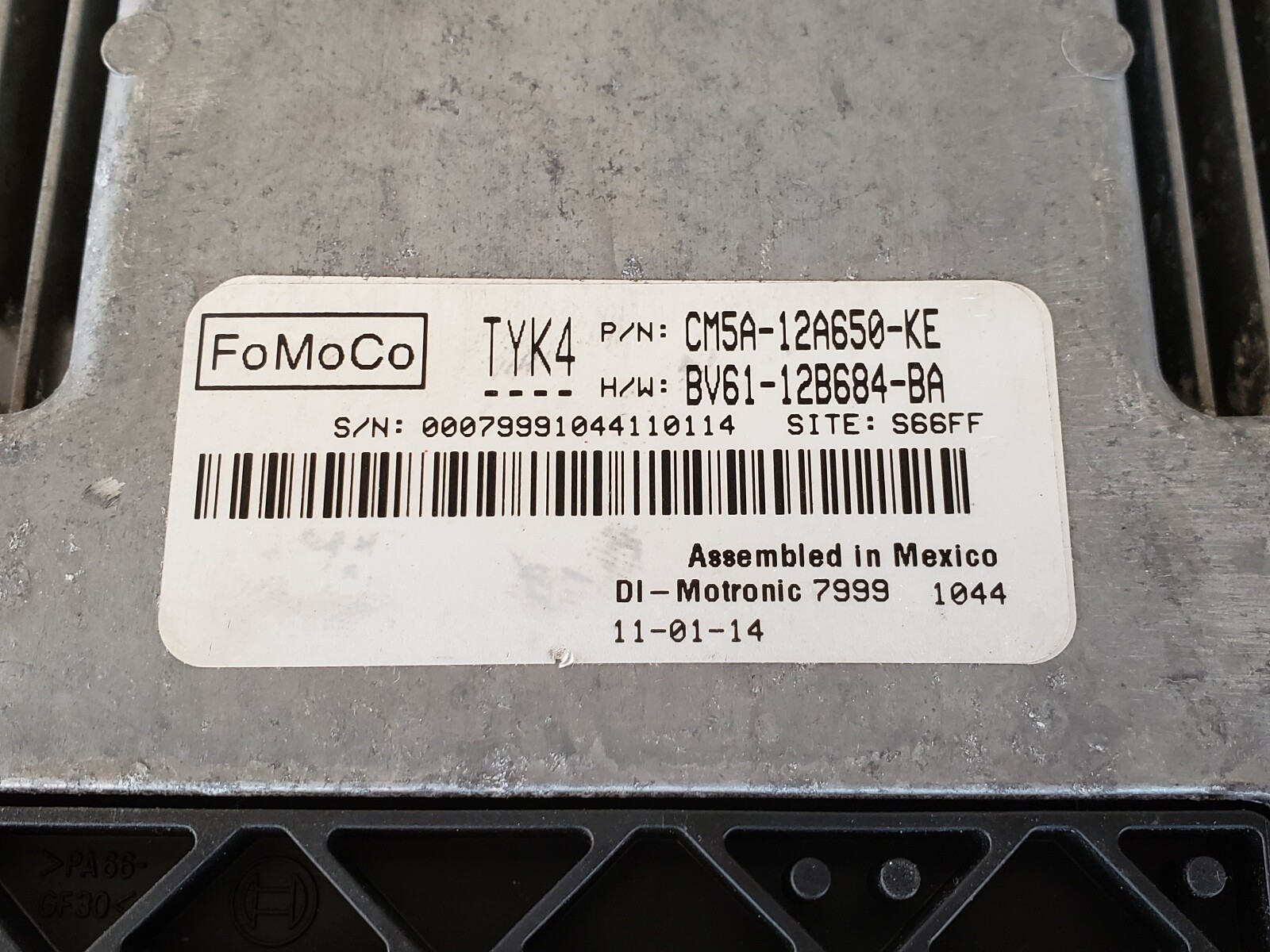 2012 Ford Focus Cm5a-12a650-ke Computer Brain Engine Control ECU ECM ...