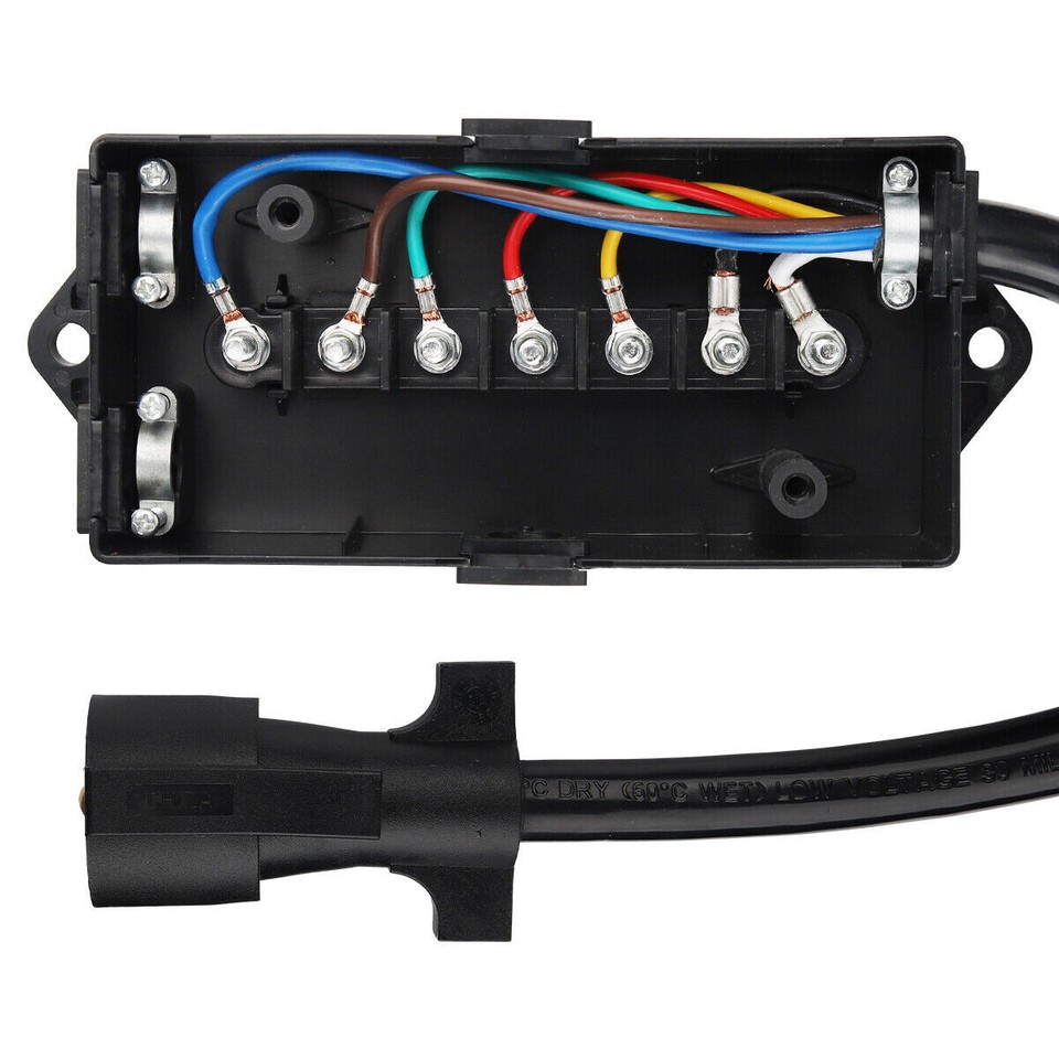 7 Way Trailer Plug Weatherproof Trailer Wiring Harness 7 Pin Trailer ...