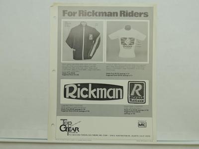 Vintage Rickman Motorcycle Apparel Brochure L10097 | eBay