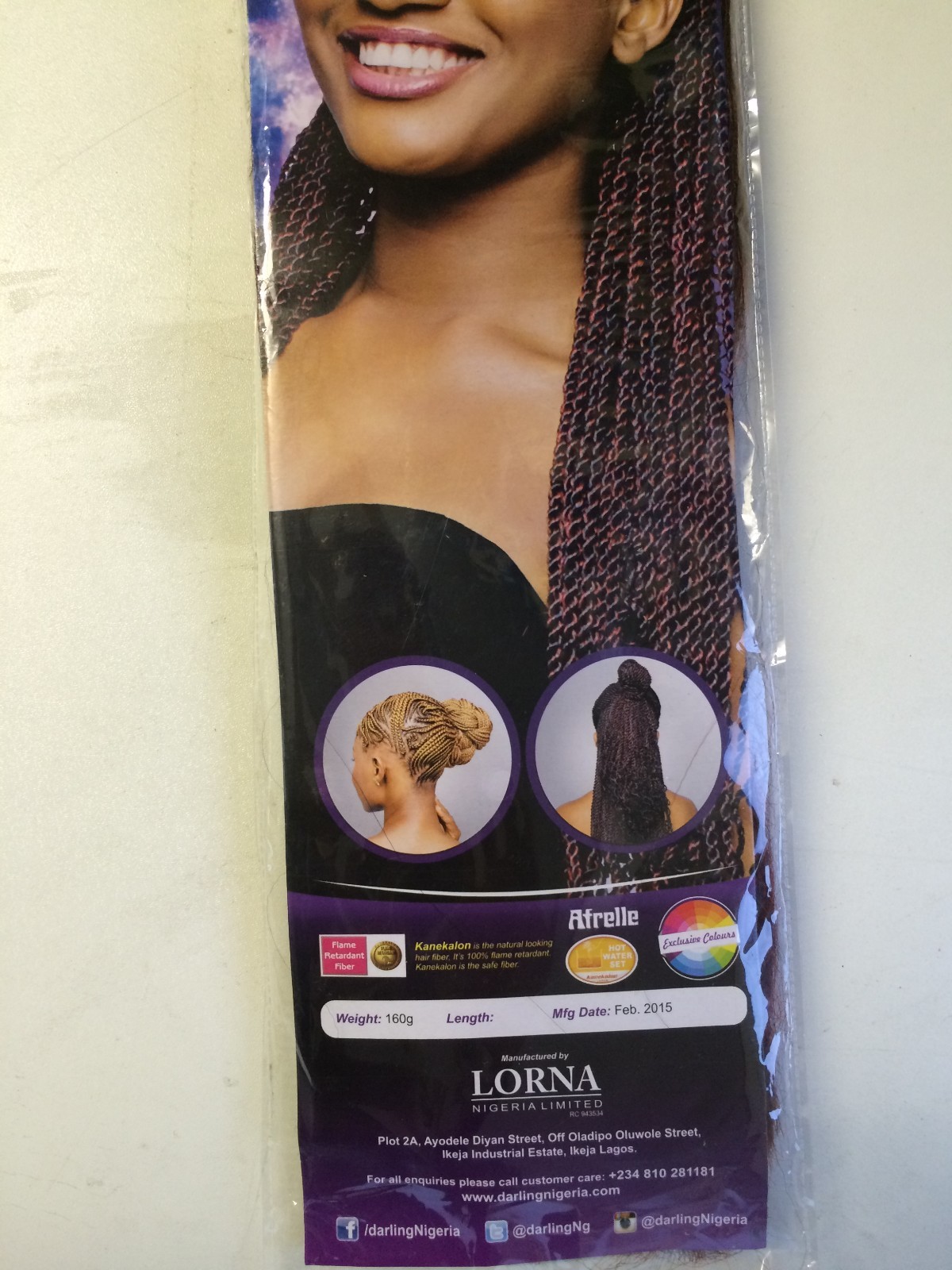 Darling Attraction Galaxy Braid Extension 160g Folded Length 54" | eBay UK