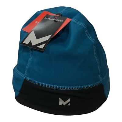 Mission radiant active Beanie hat OSFM Size -one Size Fits Men Blue ...