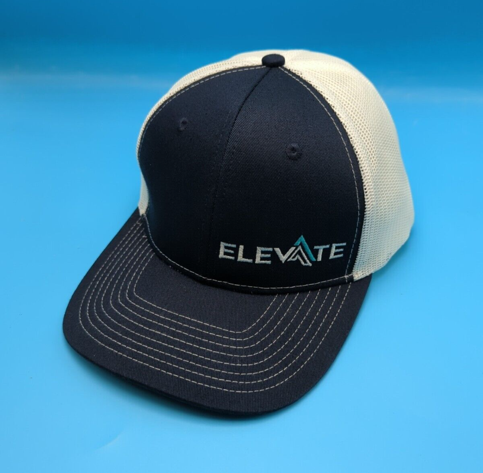 ELEVATE Claims Solutions hat blue and white adjustable snapback cap | eBay