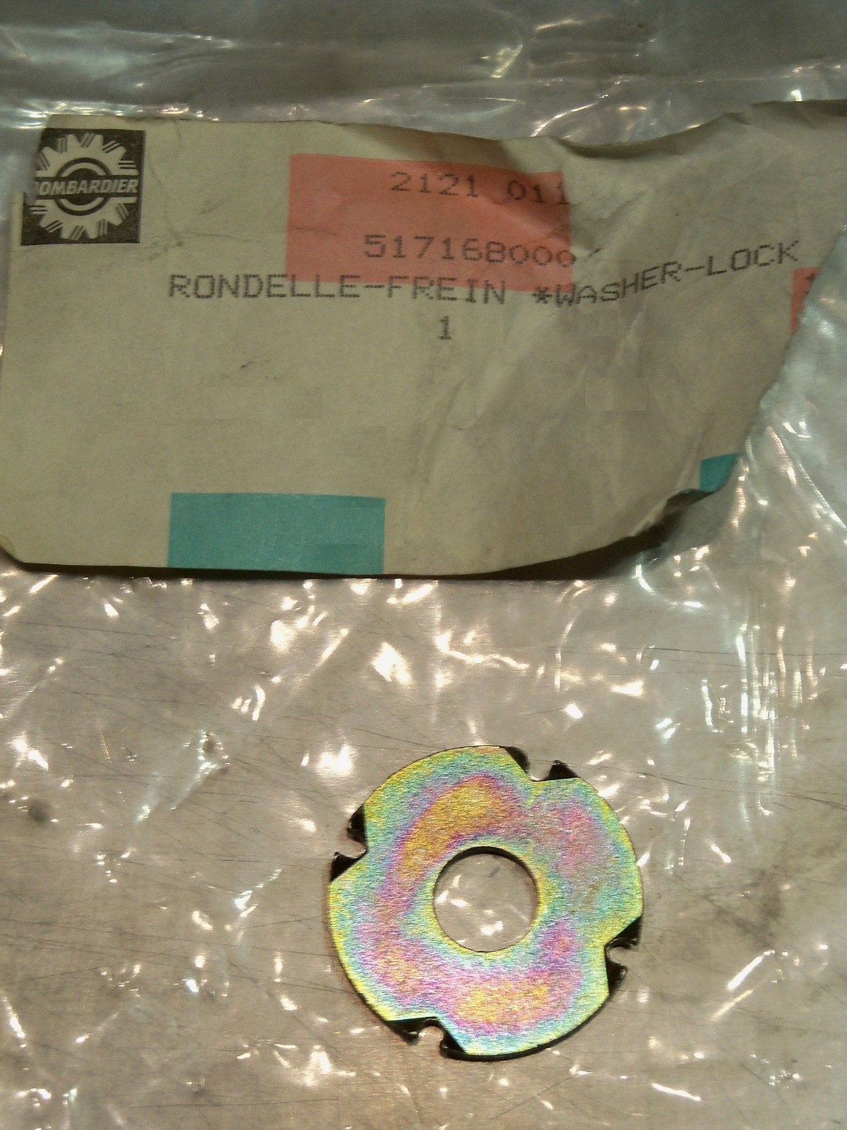 NOS SKI DOO 517168000 ENGINE MOUNT LOCK WASHER FORMULA III MXZ MACH Z ...