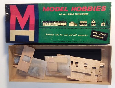 Model Hobbies HO-Scale All Wood Kit #573 Town Station | eBay