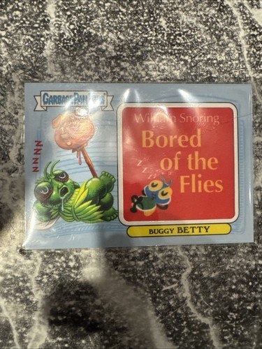 GPK Garbage Pail Kids 2022 Bored of the Flies Logo Patch Relic Buggy ...