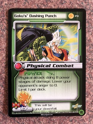 DBZ Dragon Ball Z Goku’s Dashing Punch P11 Cell Saga Promo Score | eBay ...