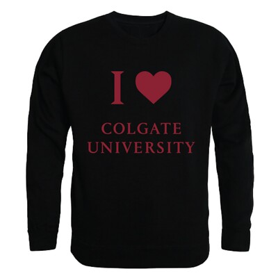 Colgate University Raiders CU I Love Crewneck Sweatshirt Sweater | eBay