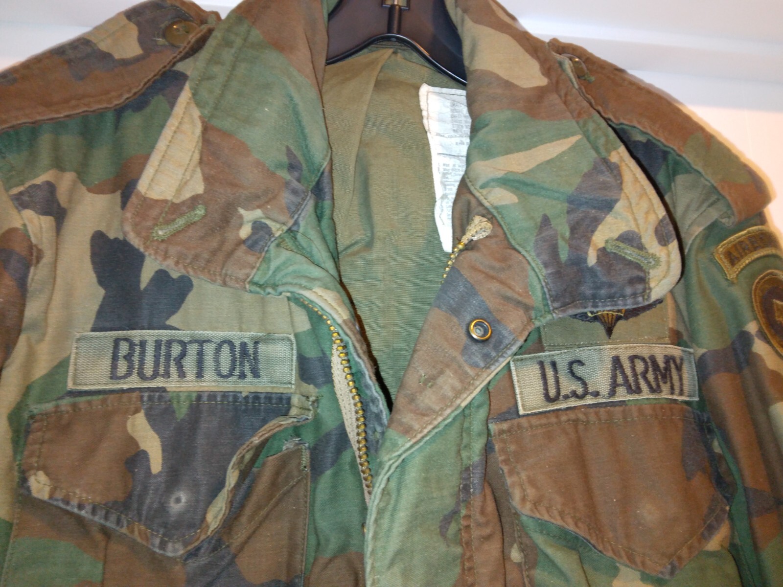 Small Long Woodland Military Jacket Model NSN 8415 0… - Gem