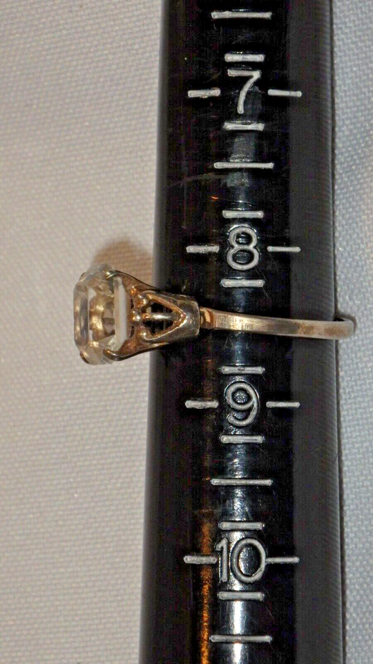 Vintage Sarah Coventry Cov Sterling Silver 925 w/ Clear Stone Ring ...