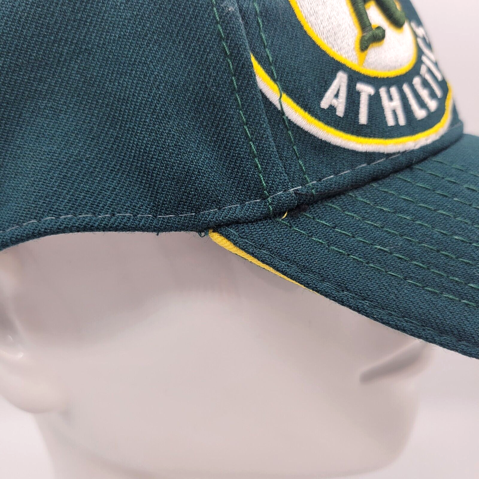 Oakland A's Athletics MLB New Era Mens Medium Large Green Yellow Fitted ...