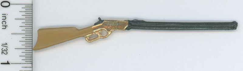 Dollhouse Miniature 1:12 Winchester Rifle w/Gold Accents (Toy ...