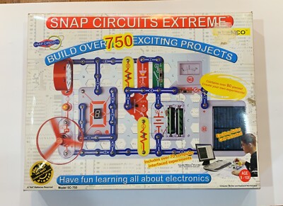 ELENCO SC-750 SNAP CIRCUITS EXTREME 750 Experiments Electronics Kit ...