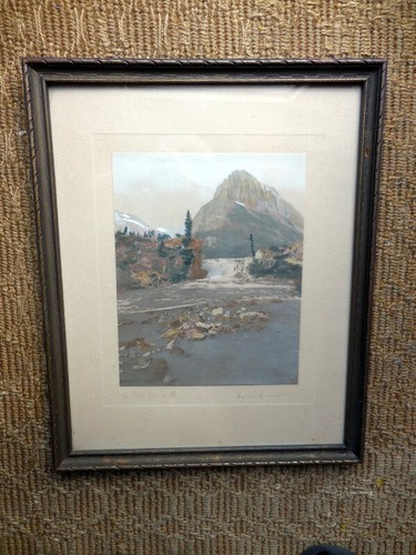 DAVID DAVIDSON SIGNED HAND COLORED PHOTO OTTER FALLS ORIGINAL FRAME | eBay