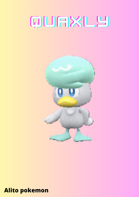 Quaxly Shiny 6IV Competitive EVs Pokemon Scarlet & Violet | eBay