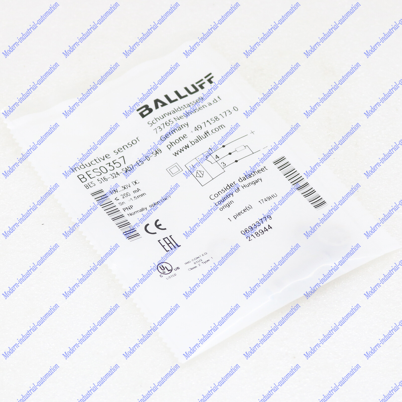 1PC NEW Balluff high temperature sensor BES 516-324-SA57-E5-D-S49 ...