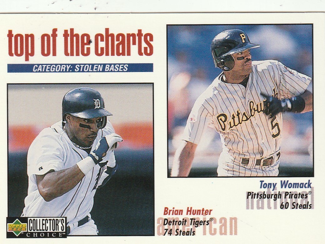 FREE SHIPPING-MINT-1998 Collector's Choice #256 B.Hunter T.Womack TOP ...