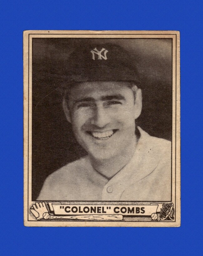1940 Play Ball Set-Break #124 Earle Combs VG-VGEX *GMCARDS* | eBay
