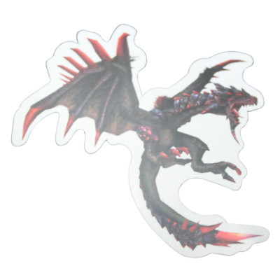 Flying Dragon Red Wings Angry Screaming Attack Sticker | eBay