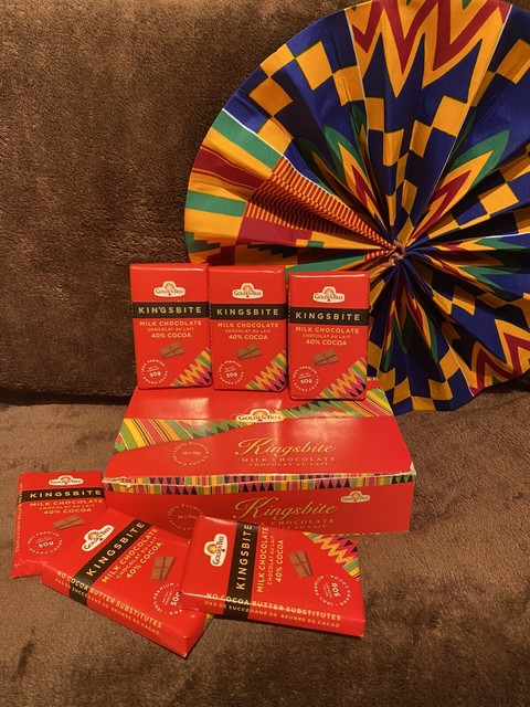 Kingsbite Natural Milk Chocolate 40 Cocoa 100 Premium Ghana Cocoa 50g X ...